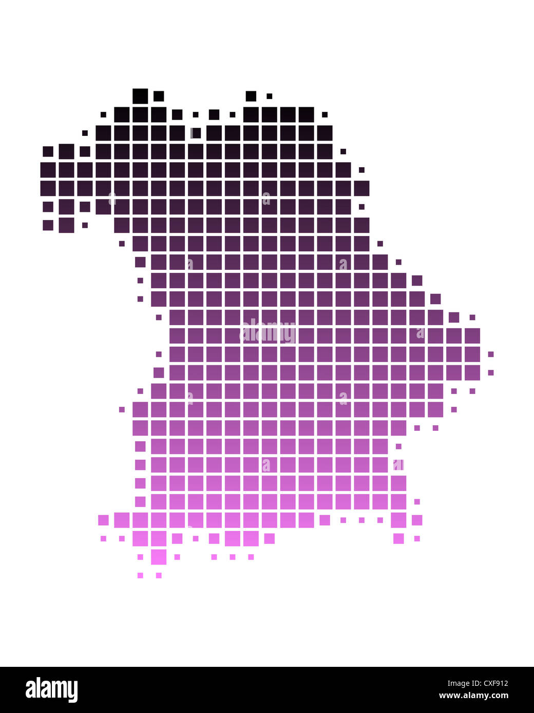 map of bavaria with cities