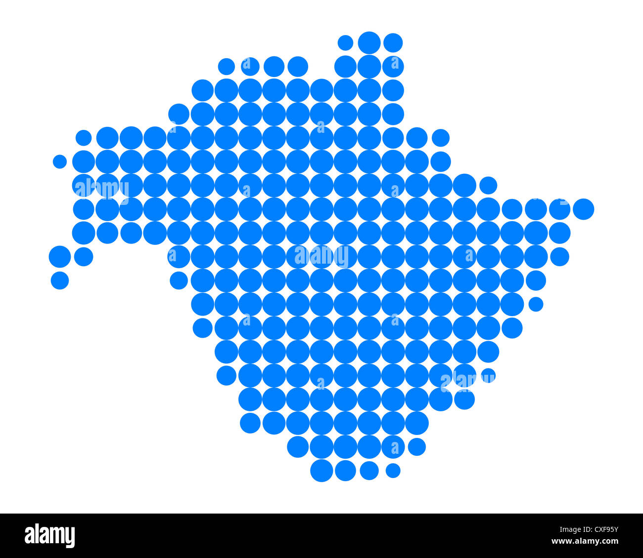 Map of New Brunswick Stock Photo - Alamy