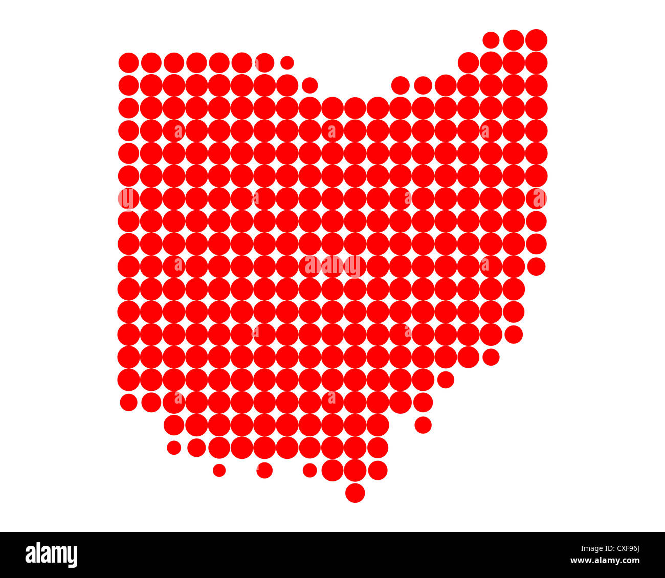 Map of Ohio Stock Photo - Alamy