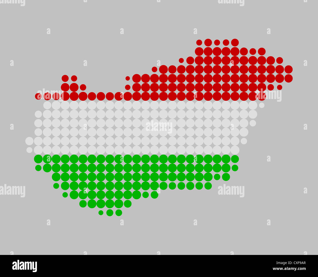 Map and flag of Hungary Stock Photo - Alamy