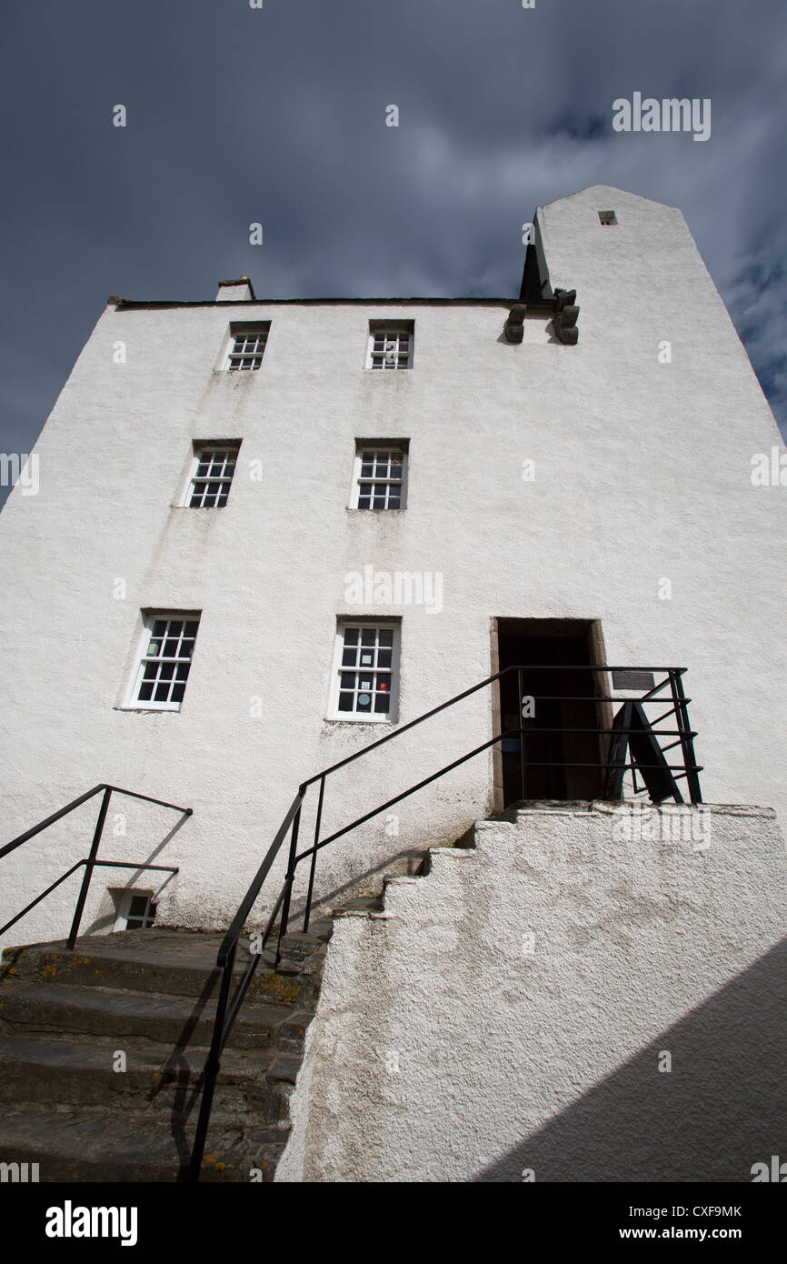 Area of Cock Burn, Scotland. Main entrance of the historic 16th century ...