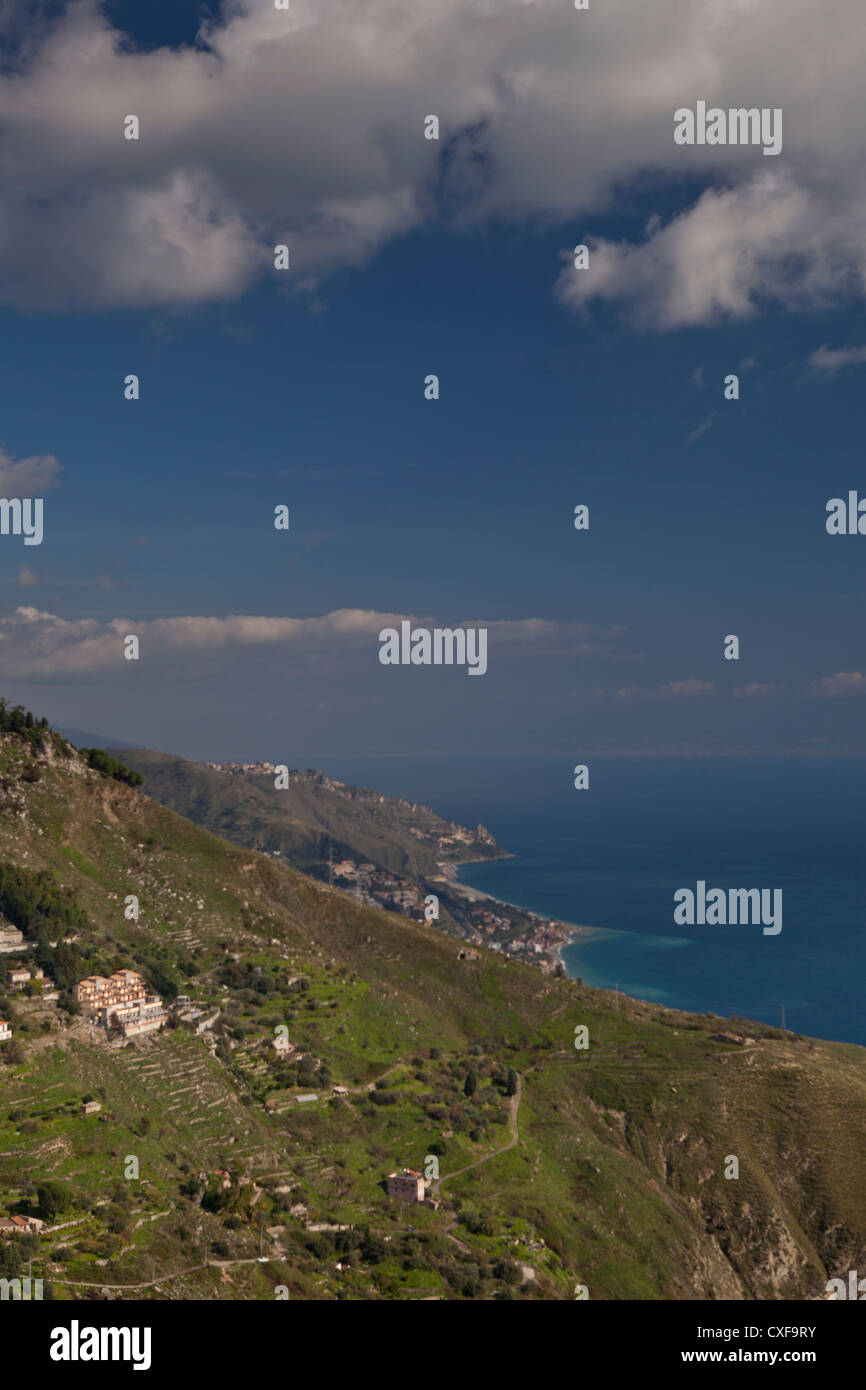 view from Castelmola, Taormina, Sicily, Italy Stock Photo - Alamy