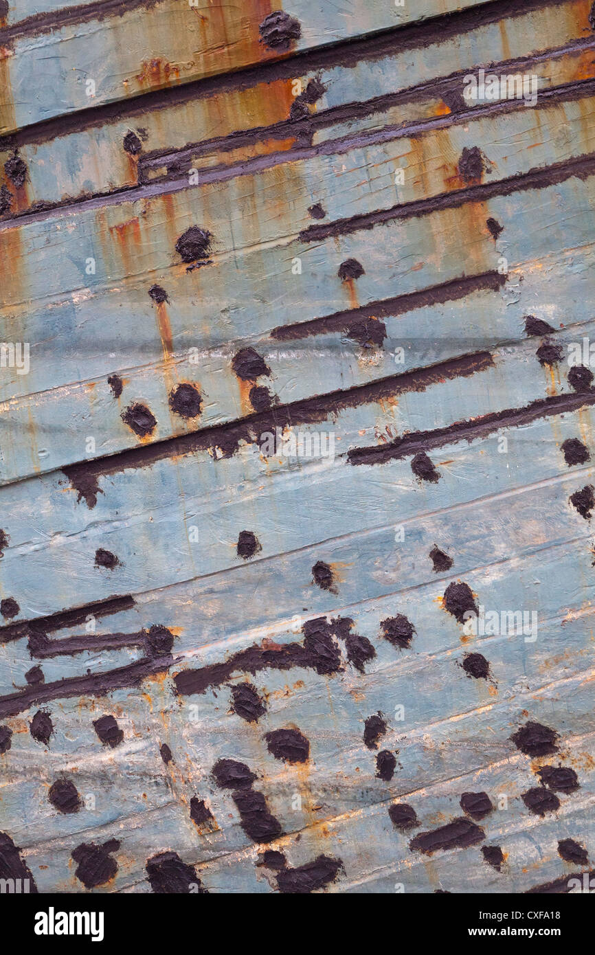 Rusty Wall of a Sailing Ship in the Port Sunda Kelapa in Jakarta Stock ...