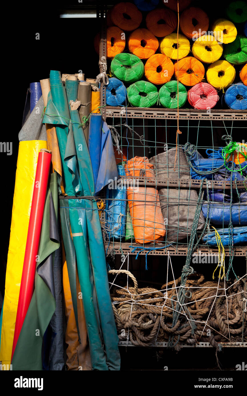 Colorful synthetic Ropes in Jakarta Stock Photo - Alamy