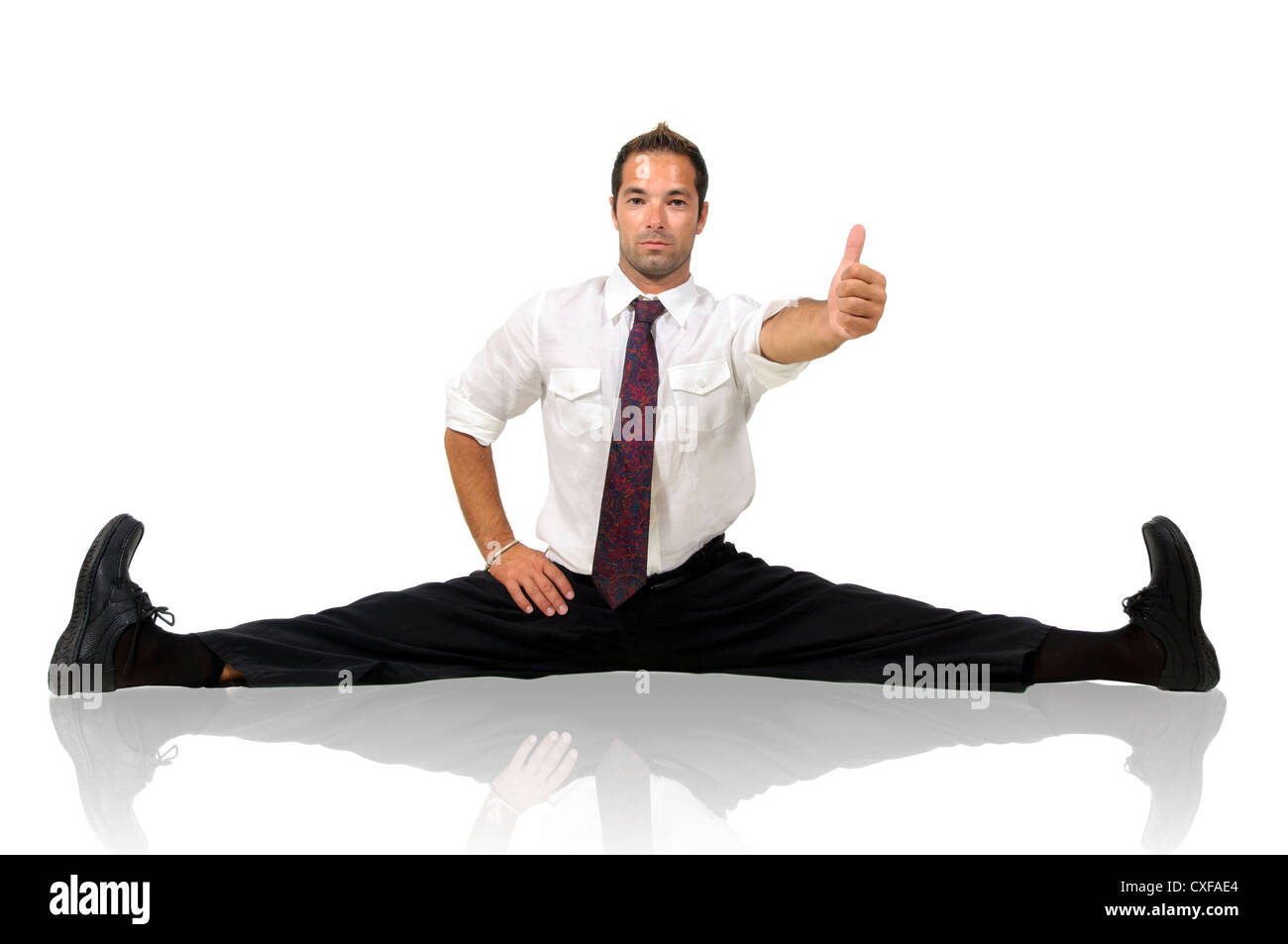 Gymnast doing splits hi-res stock photography and images - Alamy