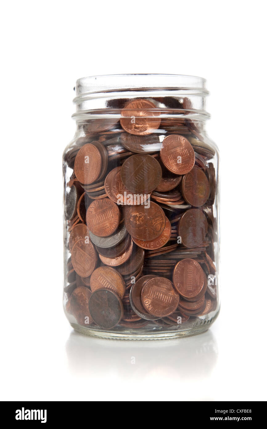 Coins jar Cut Out Stock Images & Pictures - Alamy