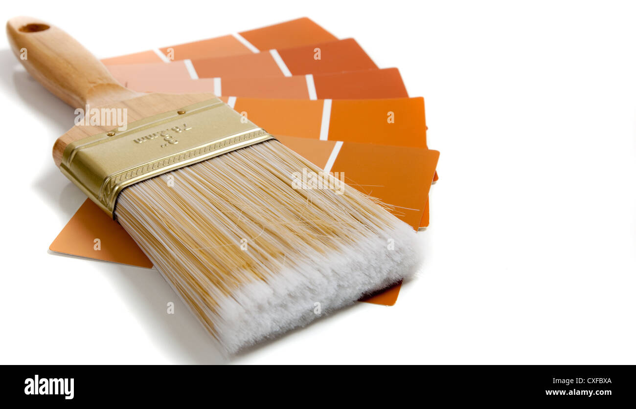 Paint swatches and brush hi-res stock photography and images - Alamy