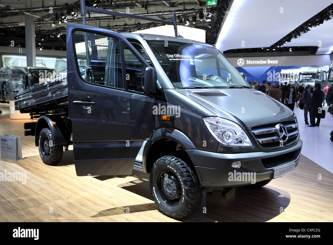Mercedes Benz Sprinter offroad dumper truck at the International Motor ...