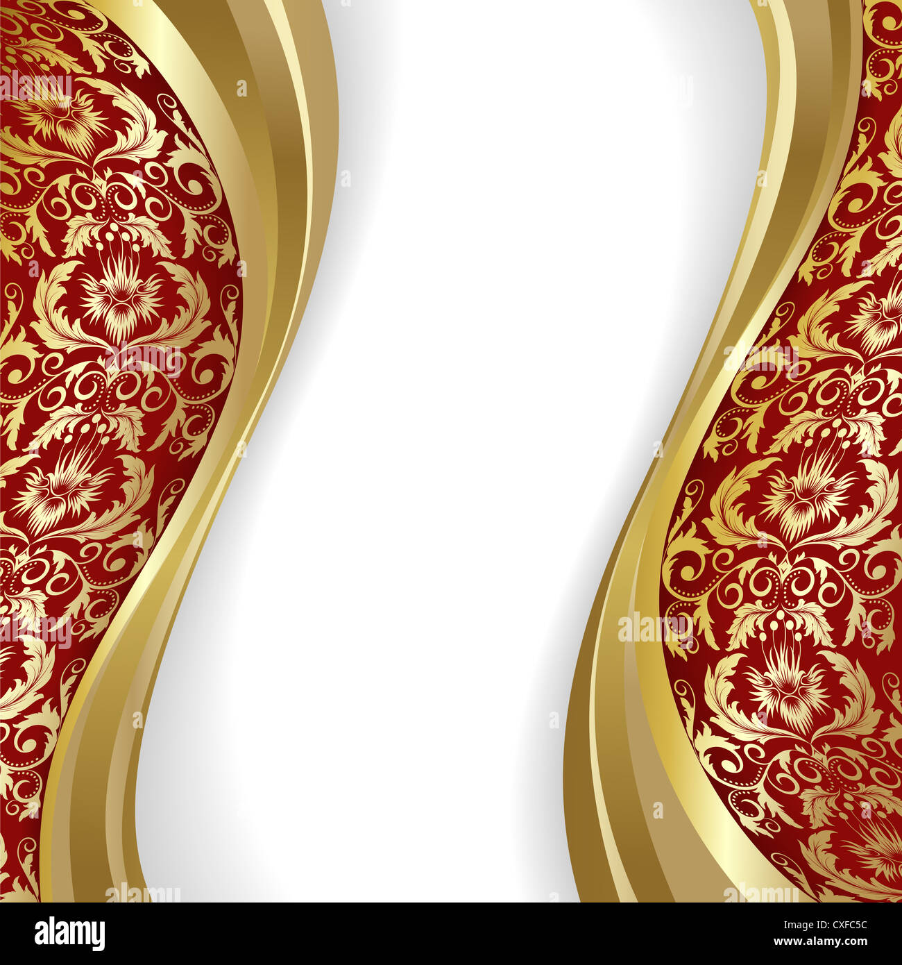 Red And Gold Background Wallpaper