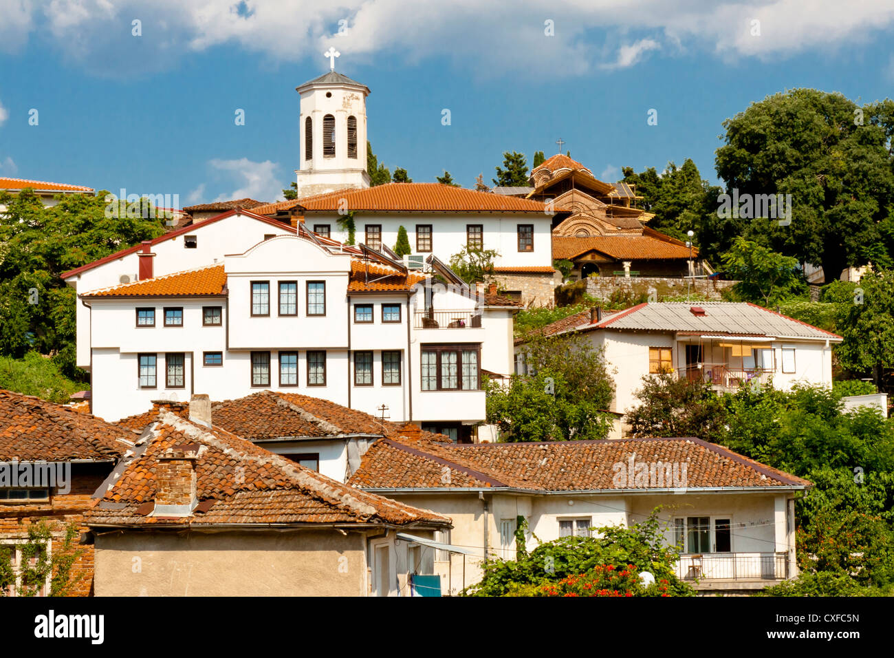 Ohrid old UNESCO town in Macedonia Balkans Stock Photo - Alamy