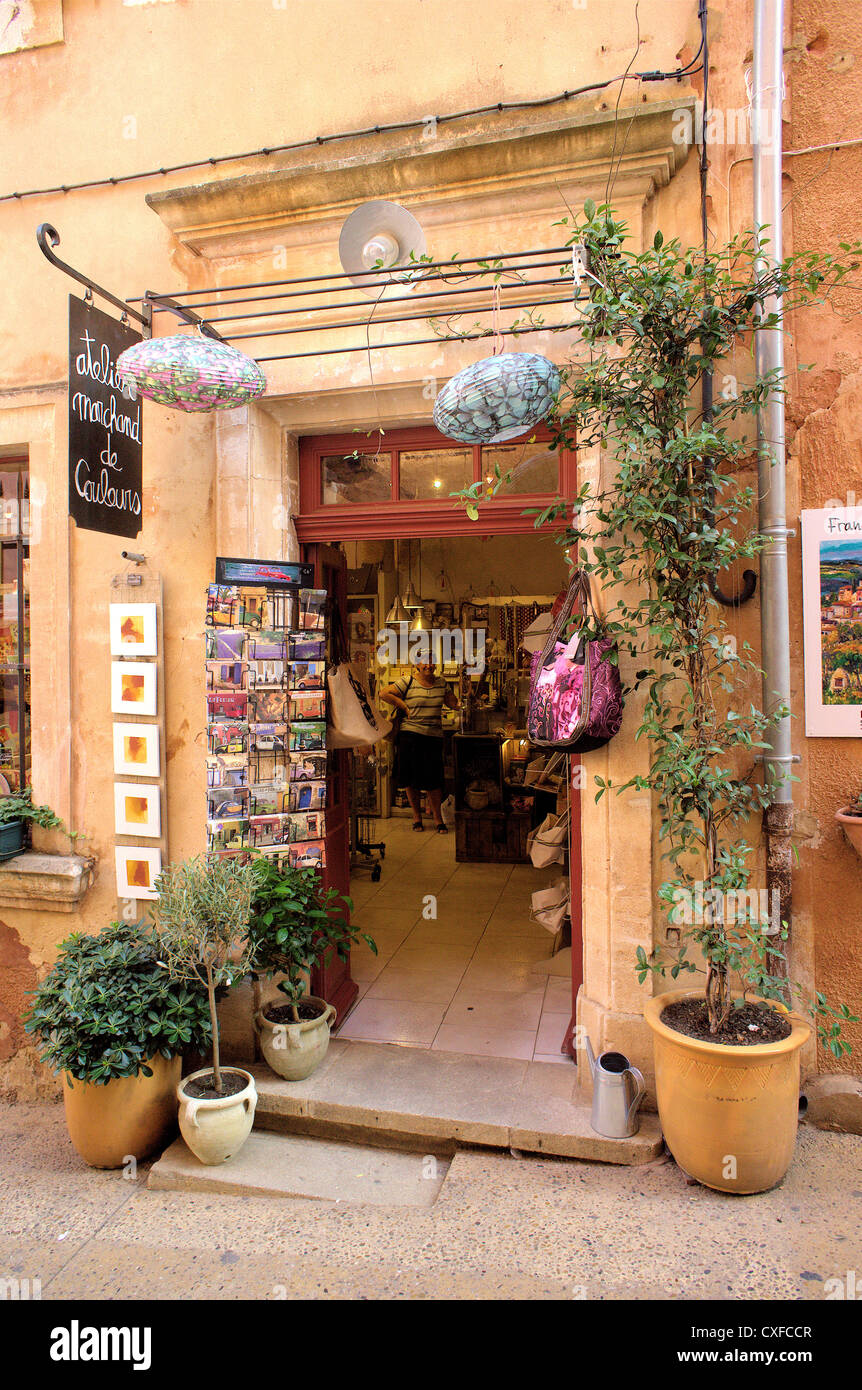 Rousillon village Provence Vaucluse France Stock Photo - Alamy