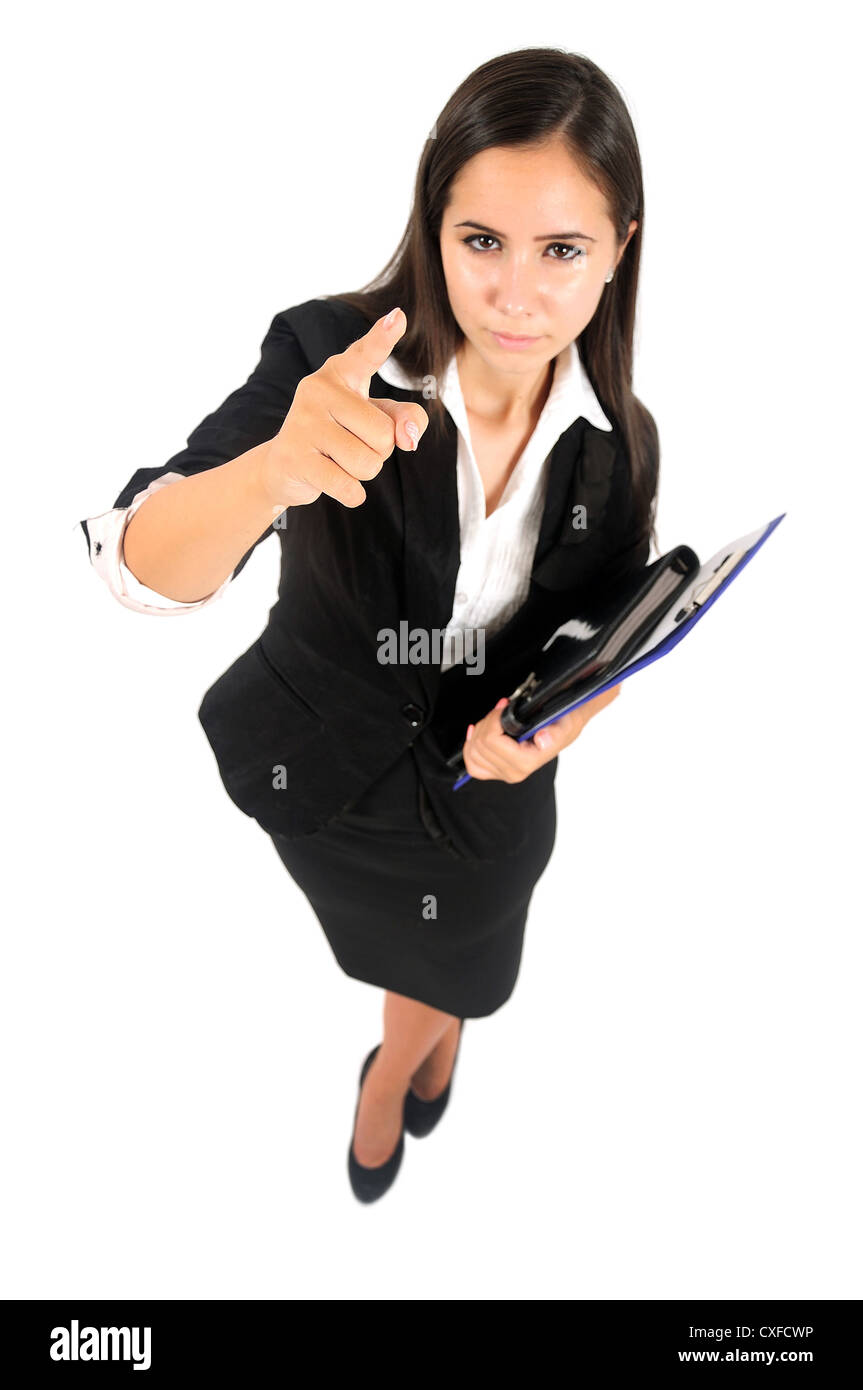 Business people pointing at camera Cut Out Stock Images & Pictures - Alamy