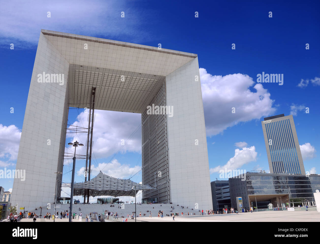 The Grand Arch (La Grande Arche de la Defense) in Paris, La Defense ...
