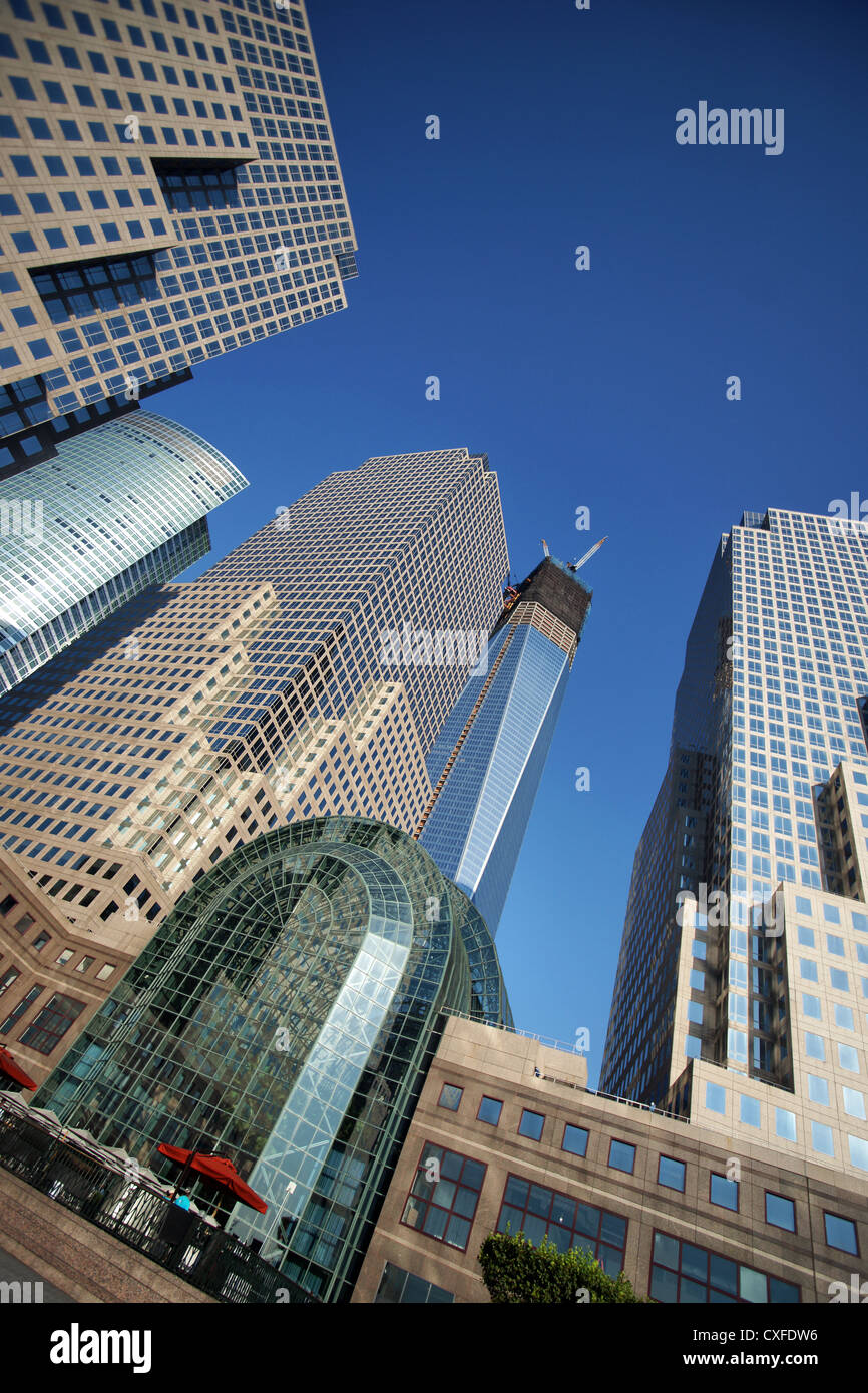 The construction of the freedom tower at ground zero, new york city ...