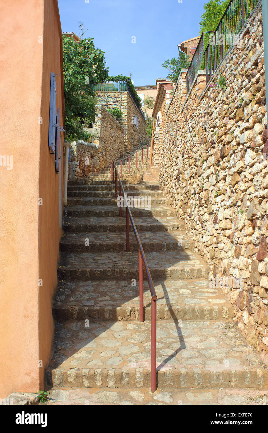 Rousillon village Provence Vaucluse France Stock Photo - Alamy