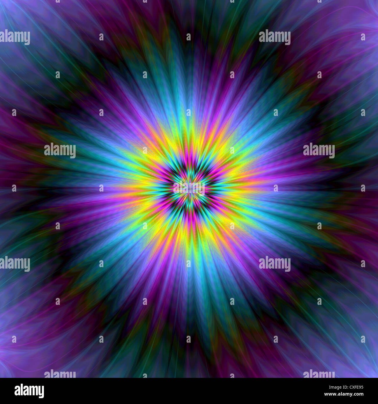 Blue and Yellow Supernova Stock Photo - Alamy
