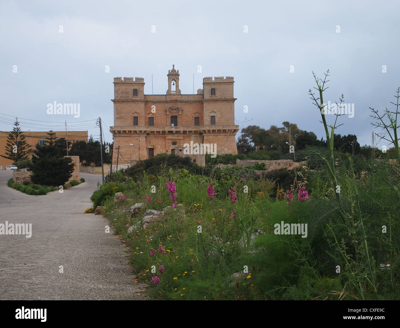 An interesting medieval castle Stock Photo - Alamy