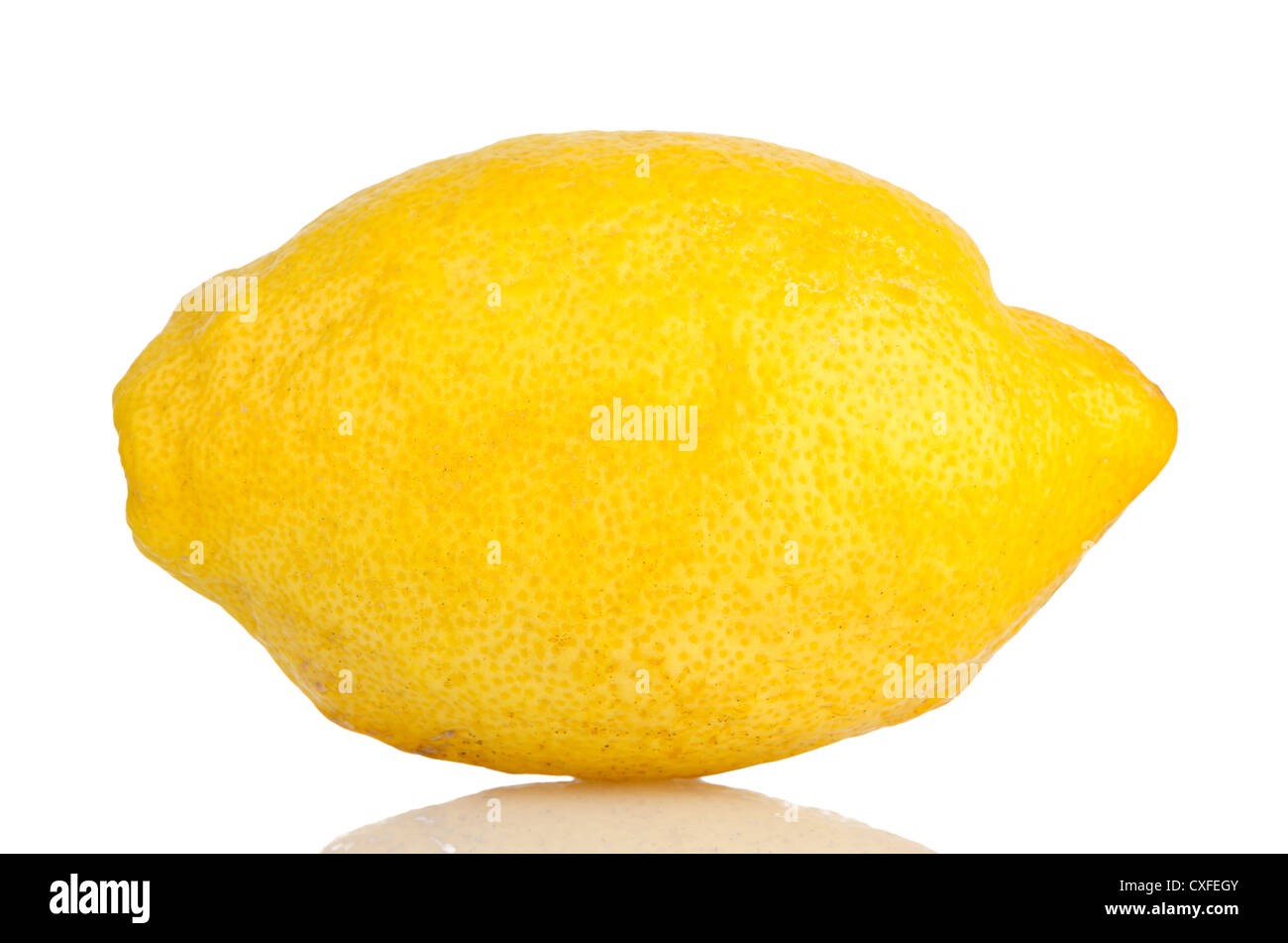 Lemon ripe fruit on white background Stock Photo - Alamy