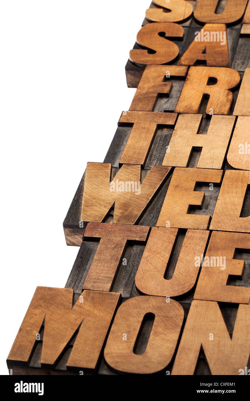 Week calendar hi-res stock photography and images - Alamy