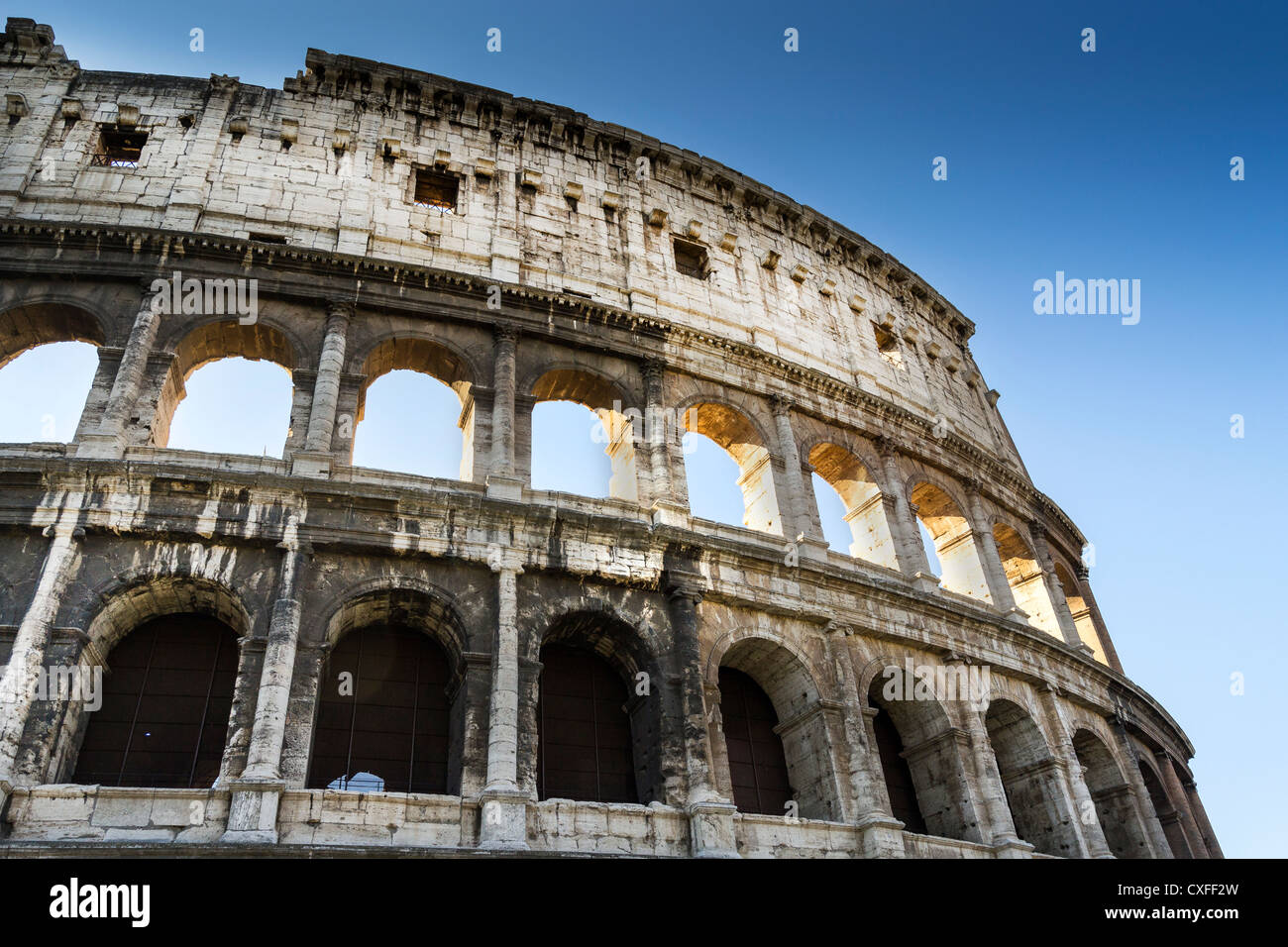 Roman coliseum historic monument Stock Photo - Alamy