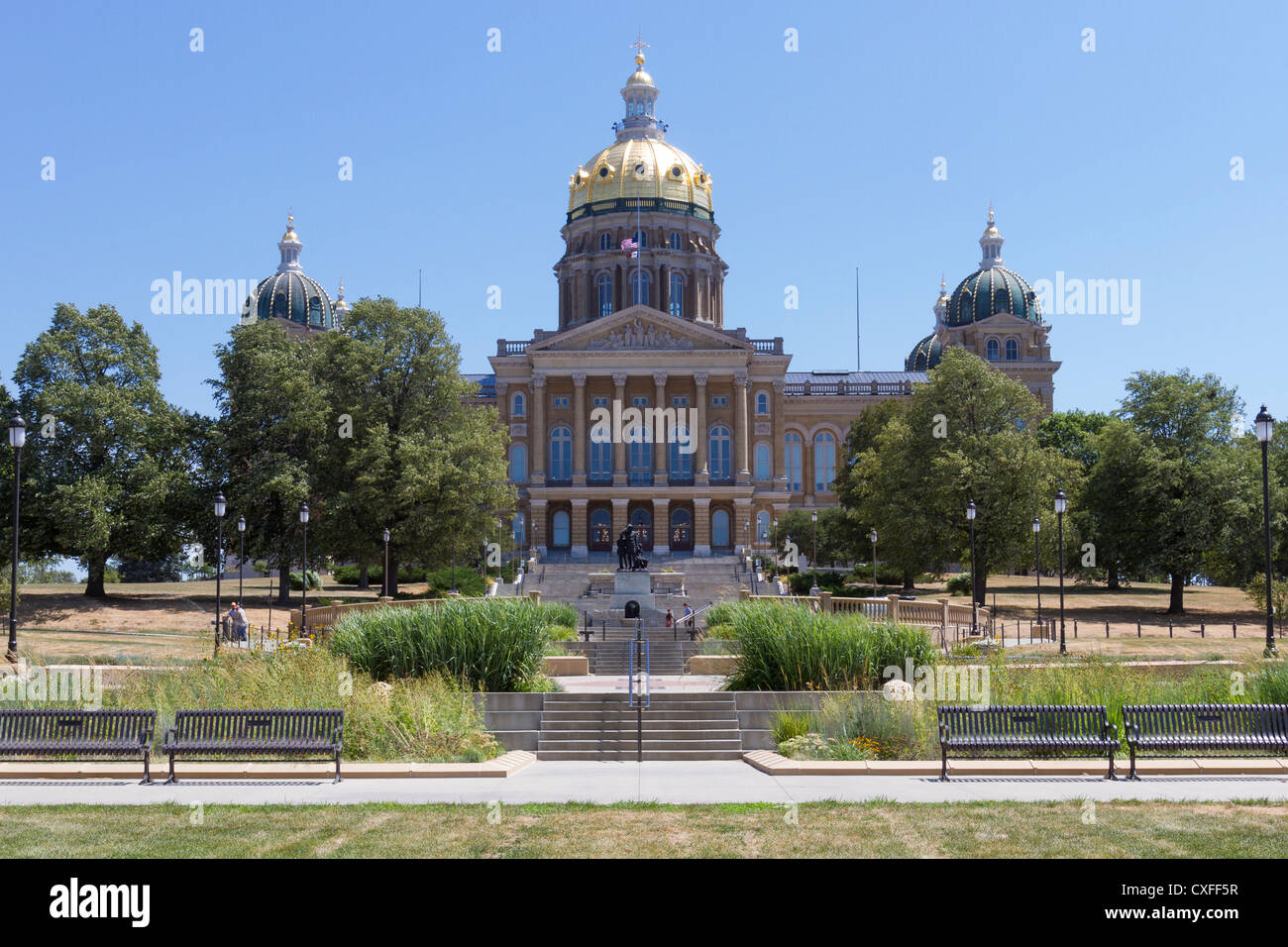 Iowa state capitol building or statehouse in Des Moines Stock Photo - Alamy