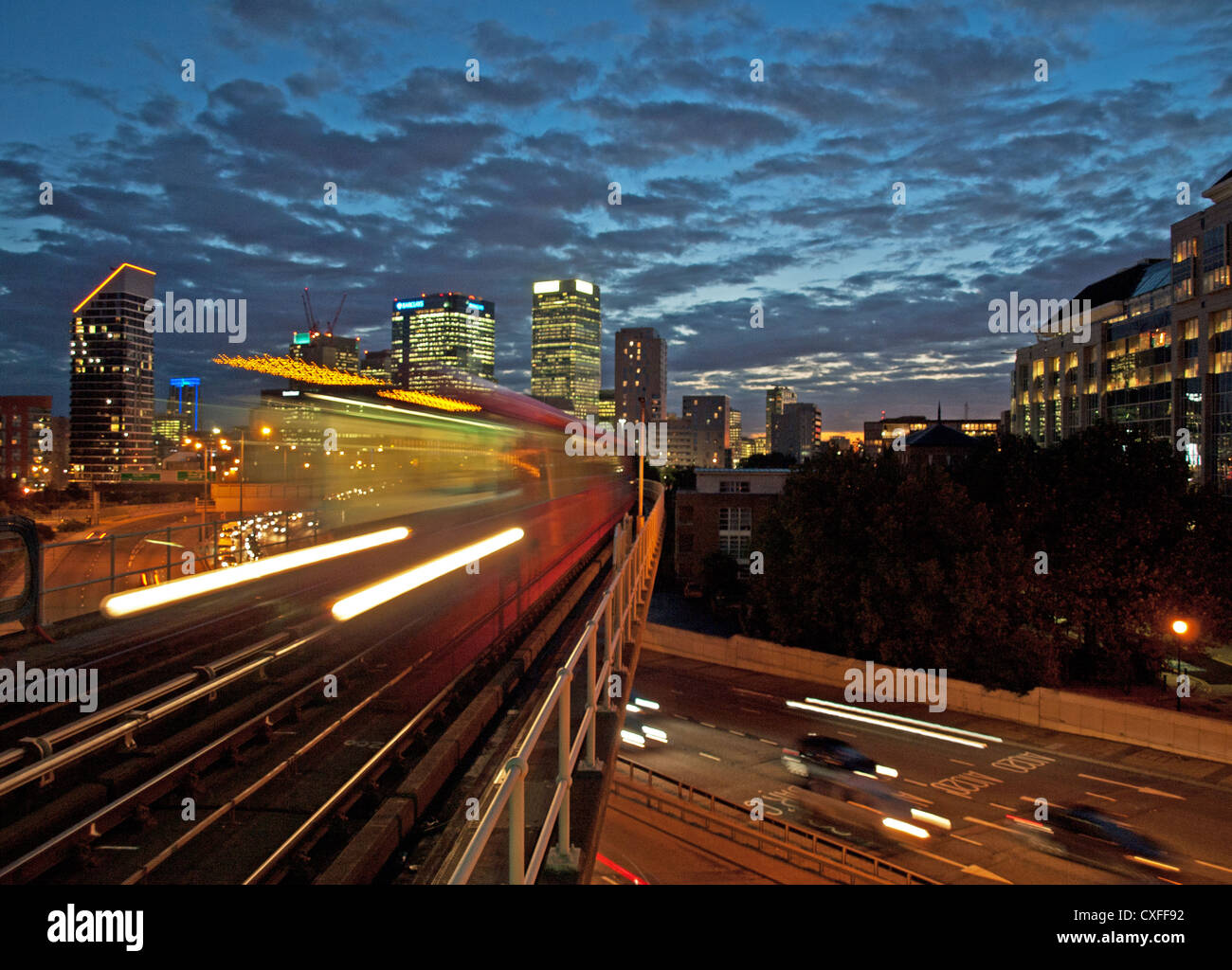 Docklands light railway cars hi-res stock photography and images - Alamy