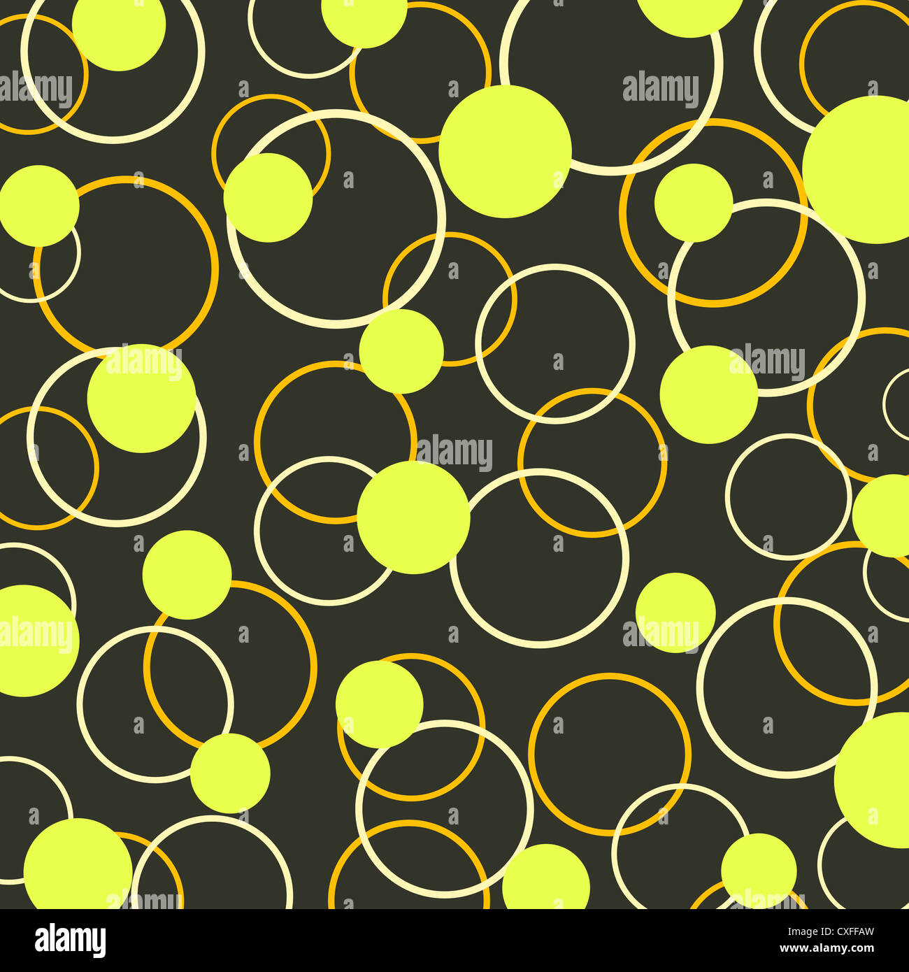 Circles pattern in green, yellow and white Stock Photo - Alamy