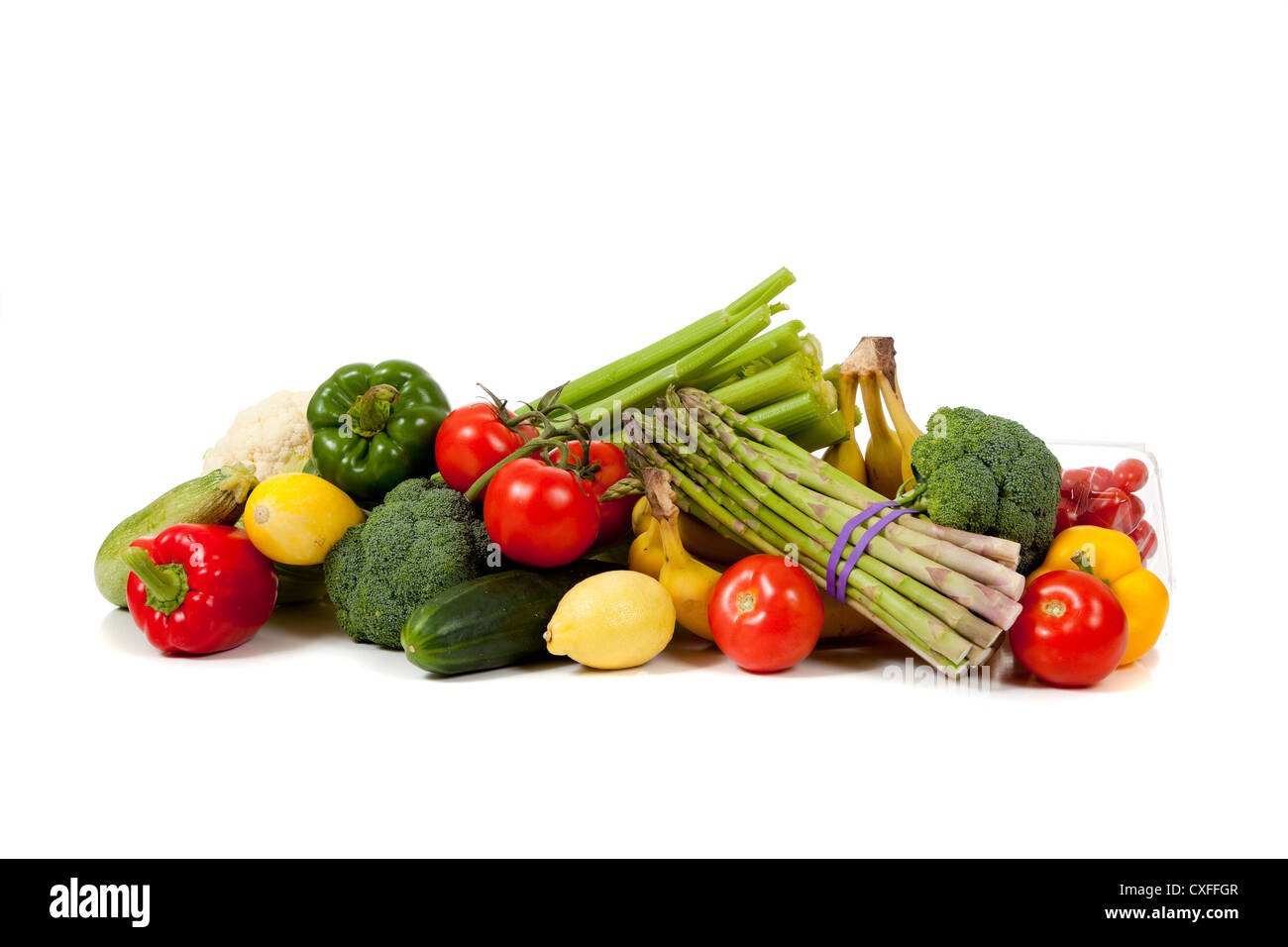 Supermarket vegetables Cut Out Stock Images & Pictures - Alamy