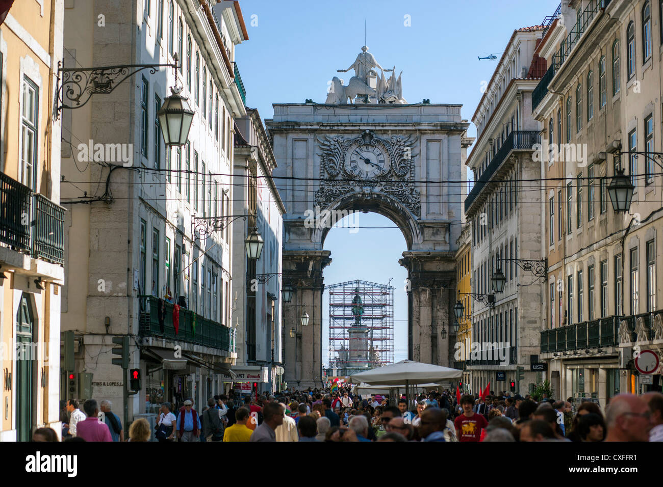 CGTP Protests in Lisbon, 29 September 2012, Portugal Stock Photo - Alamy