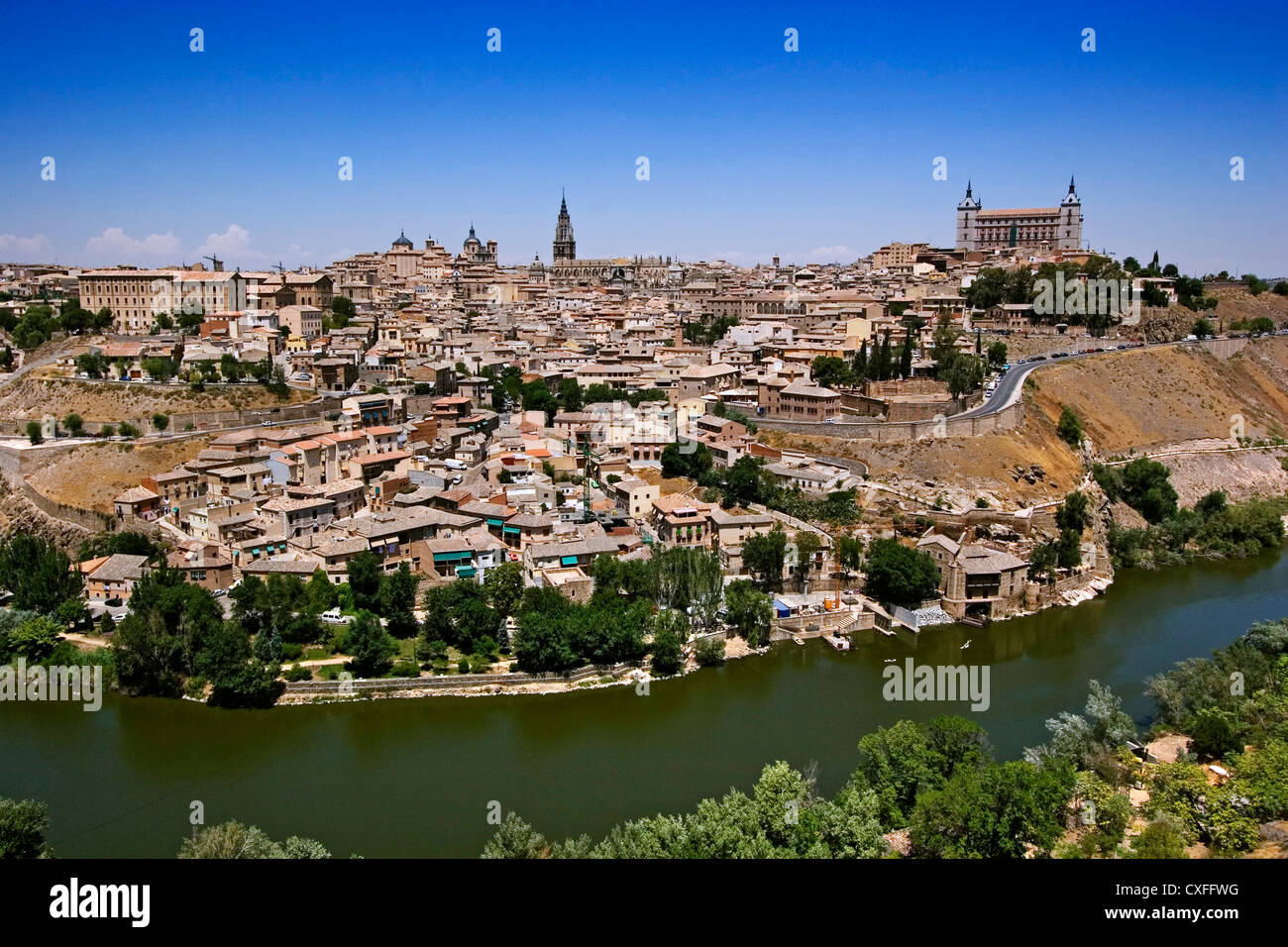 Tajo river Toledo Castilla La Mancha Spain Rio tajo toledo castilla la ...