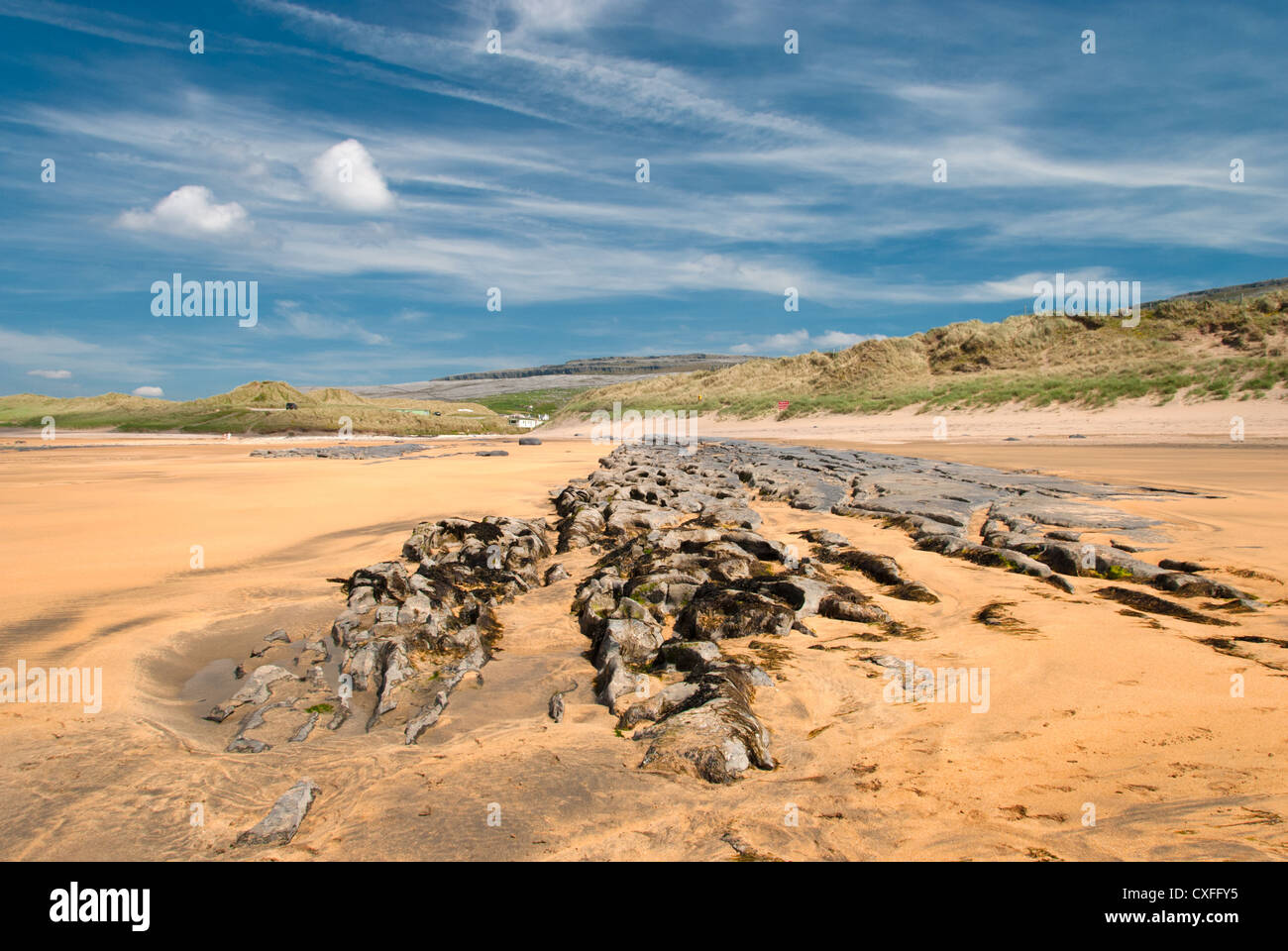 A beautiful day on Fanore beach, Co. Clare. Fanore is in the heart of ...