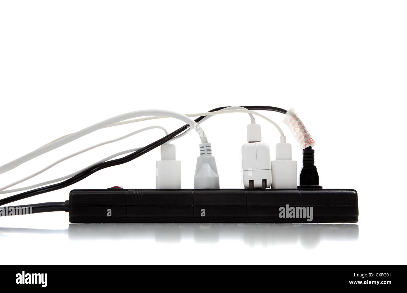 surge protector with plugs Stock Photo - Alamy