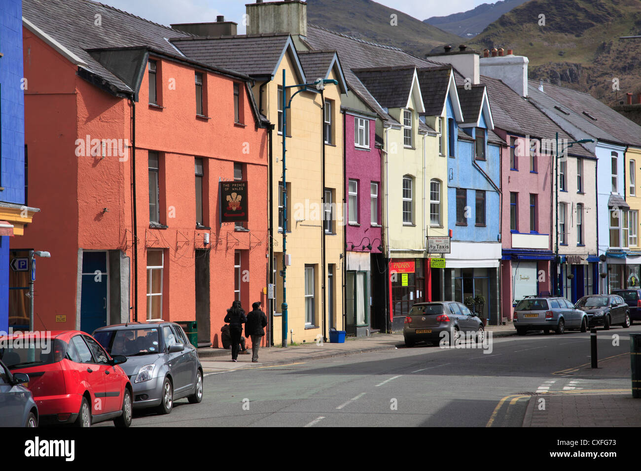 Town Center, Llanberis, Gwynedd, Snowdonia, North Wales, Wales, UK ...