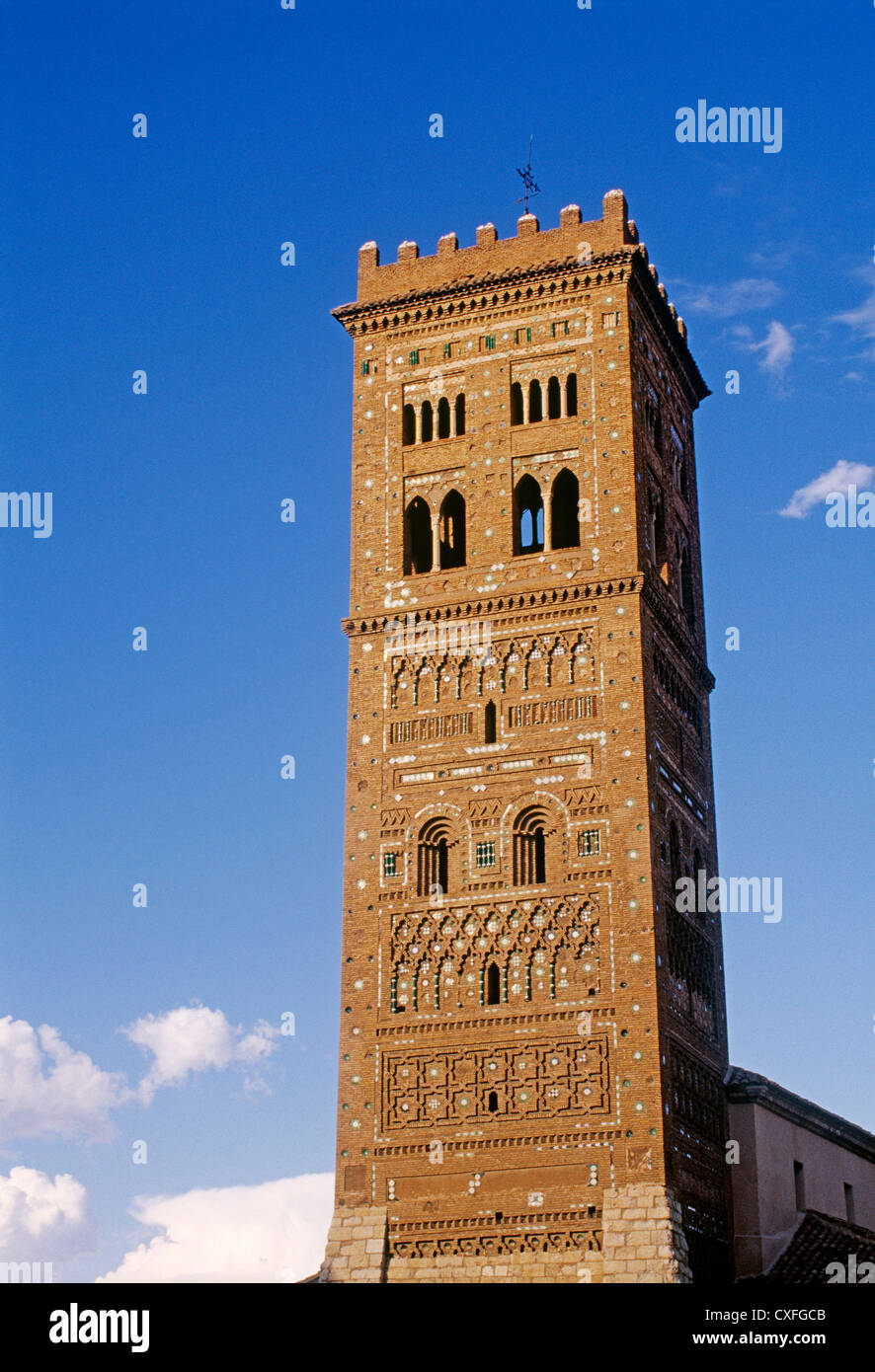 Mudejar tower of San Miguel Teruel Aragon Spain torre mudejar de san ...