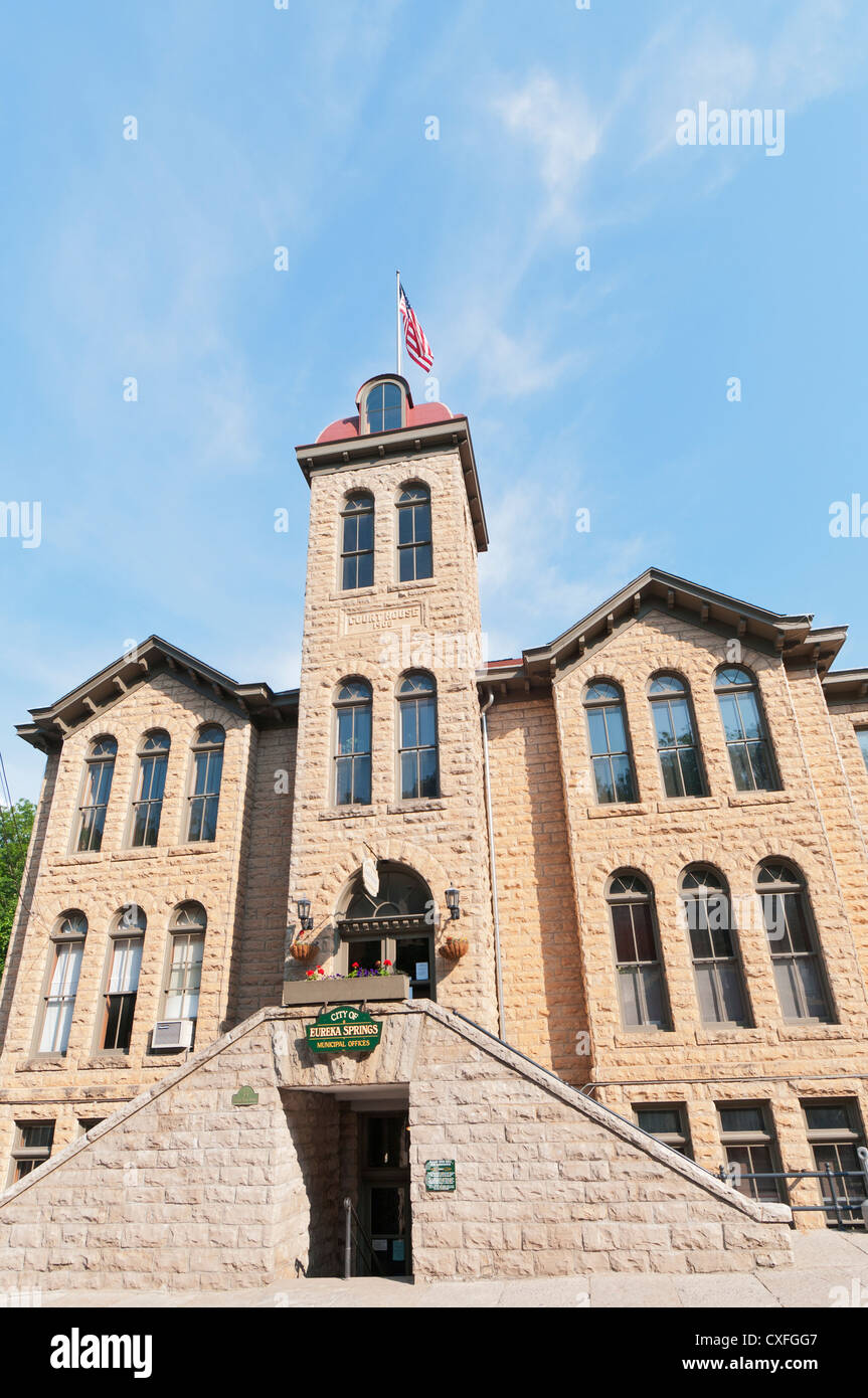 Arkansas, Eureka Springs, Carroll County Courthouse built 1908 Stock ...