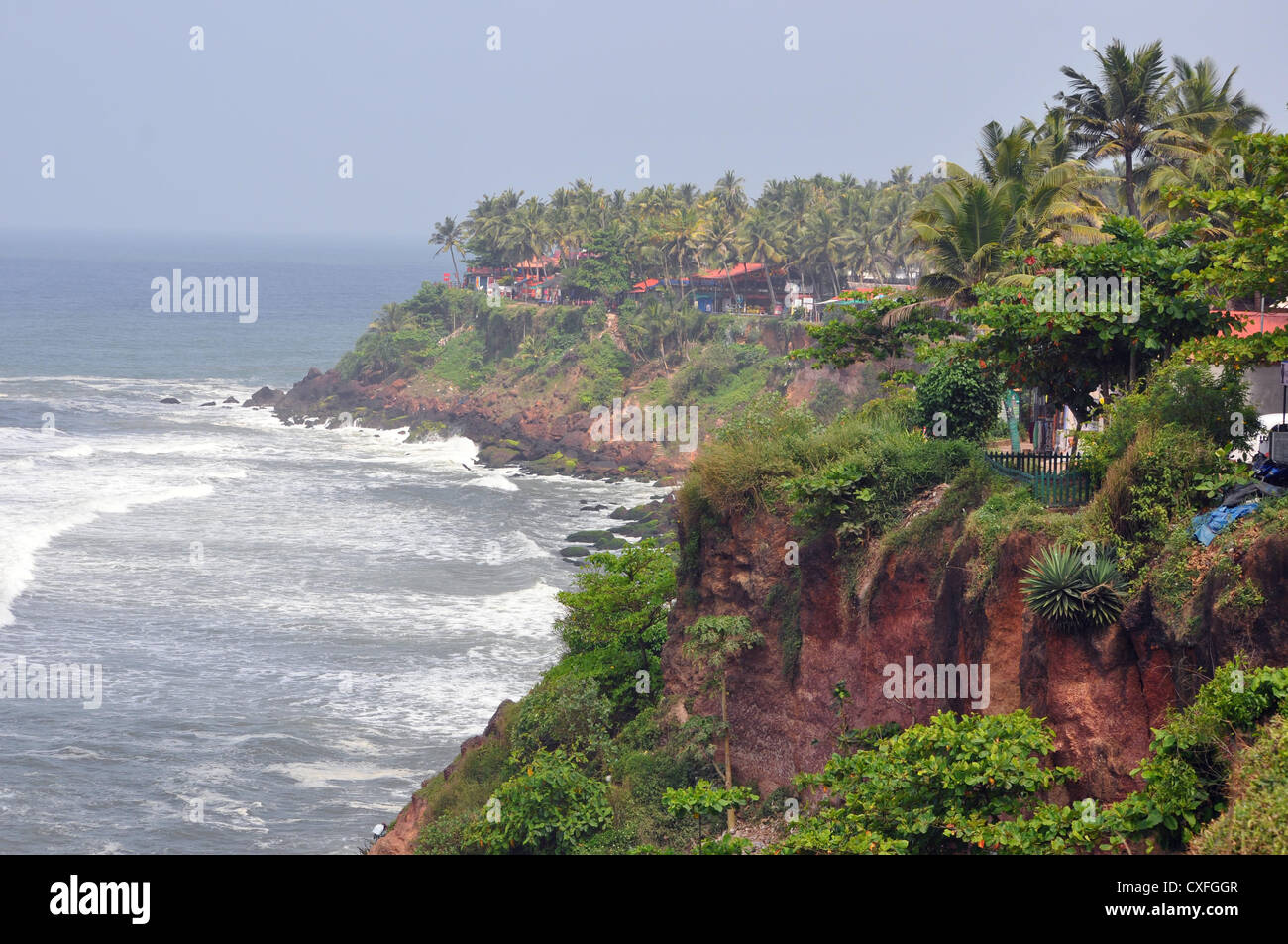Varkala cliff hi-res stock photography and images - Alamy