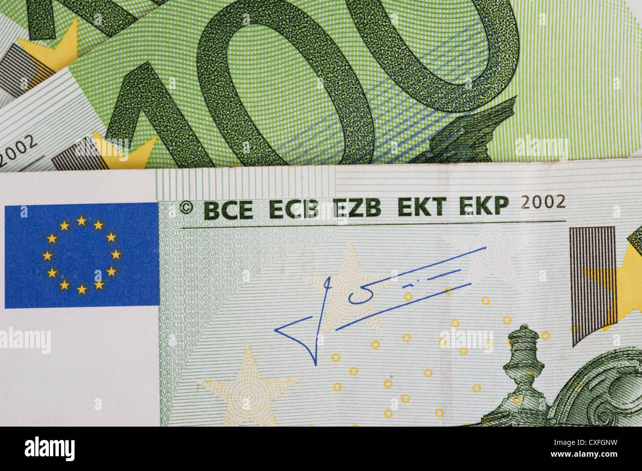 New euro banknotes as a background, close-up Stock Photo - Alamy