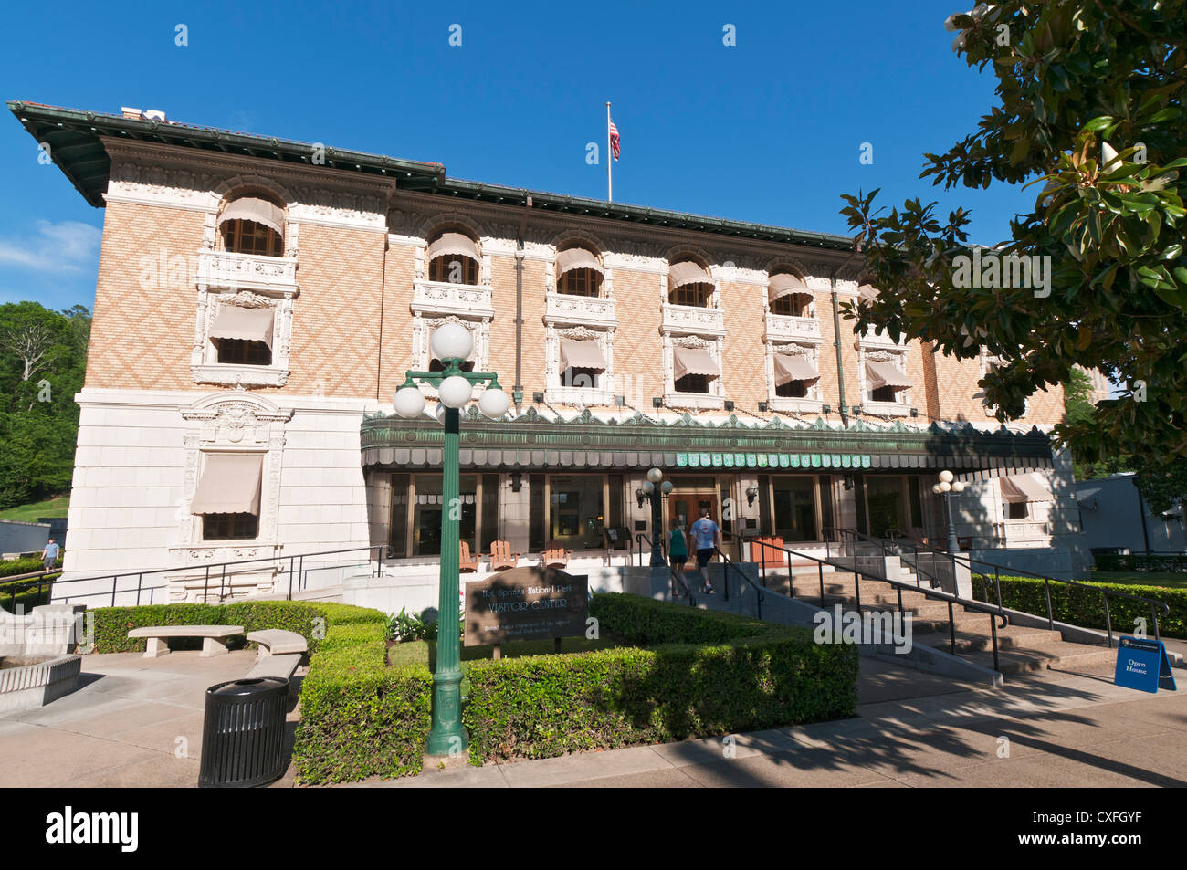 Arkansas, Hot Springs, Hot Springs National Park, Bathhouse Row ...