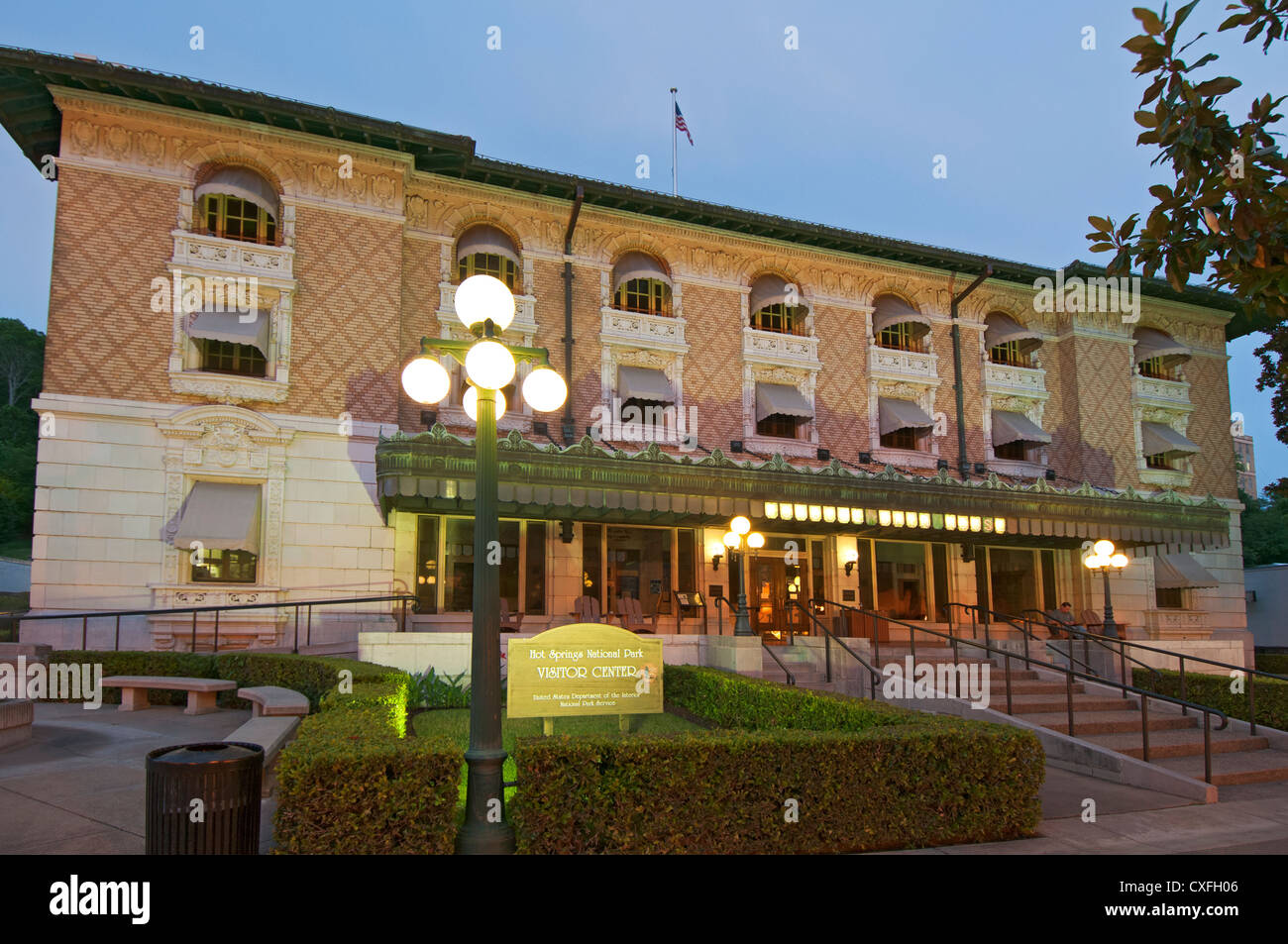 Arkansas, Hot Springs, Hot Springs National Park, Bathhouse Row ...