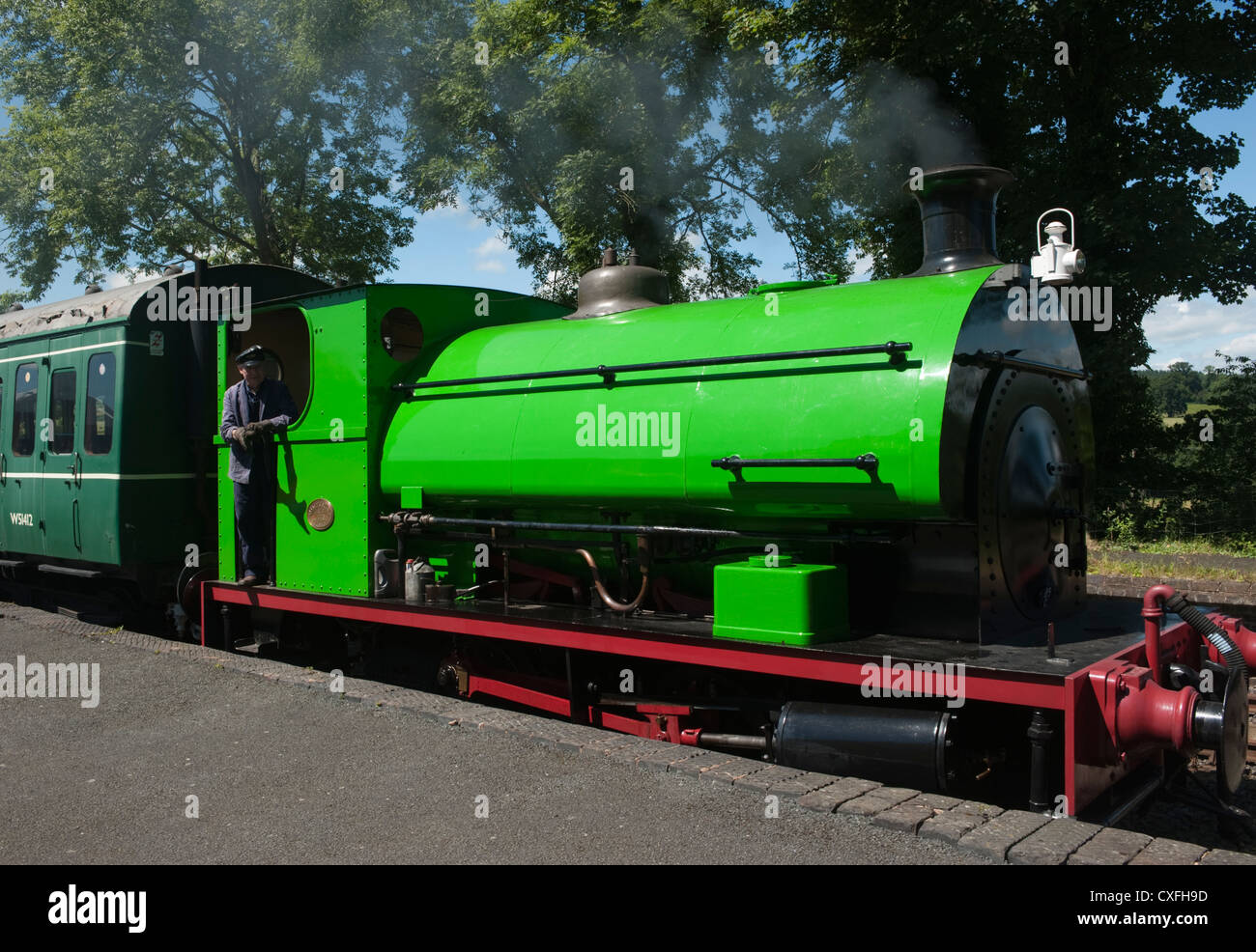 "Percy " at Titley Junction station Stock Photo - Alamy