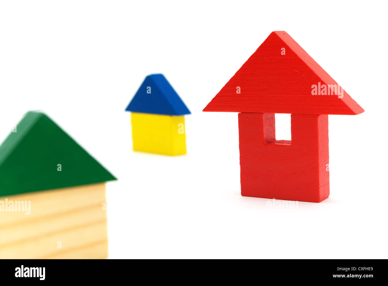 Toy houses. Element of design Stock Photo - Alamy