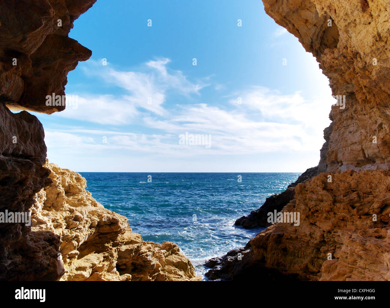 Inside of mainsail. Nature composition Stock Photo - Alamy