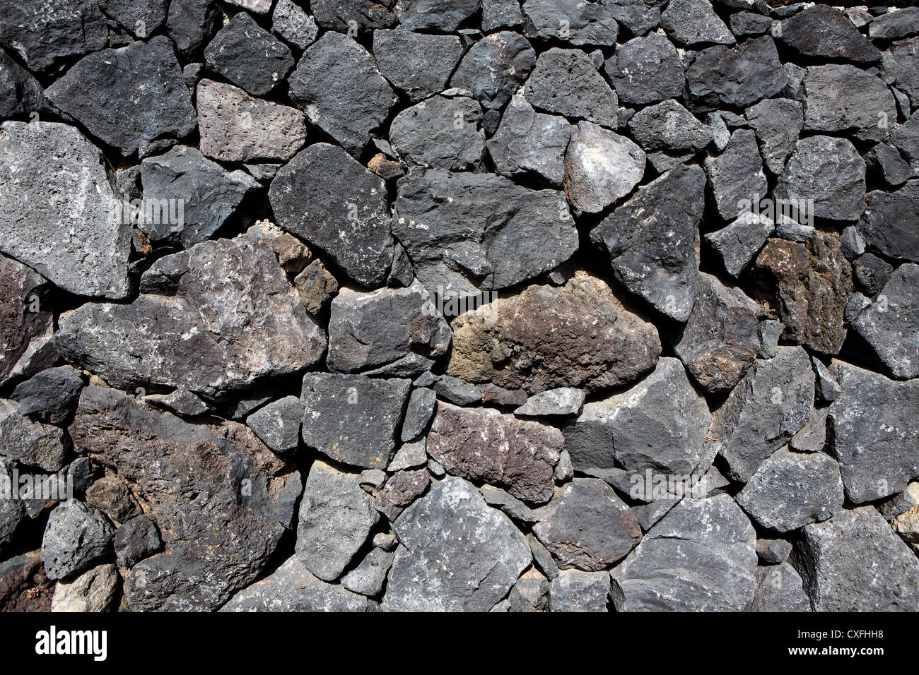 Lava stone wall fence hi-res stock photography and images - Alamy