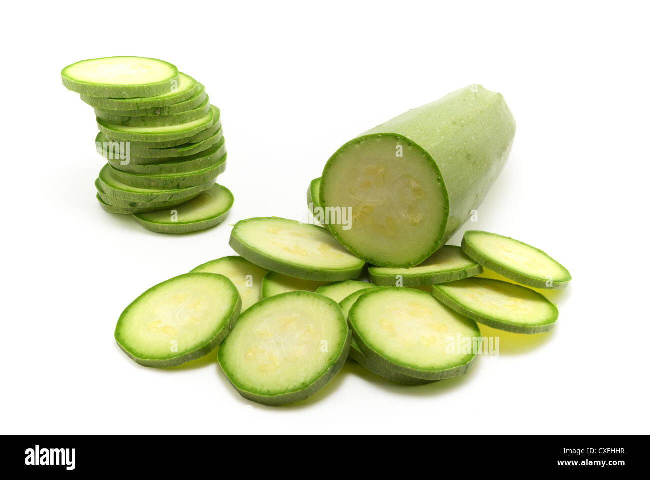 Vegetable marrow. Isolated object Stock Photo - Alamy