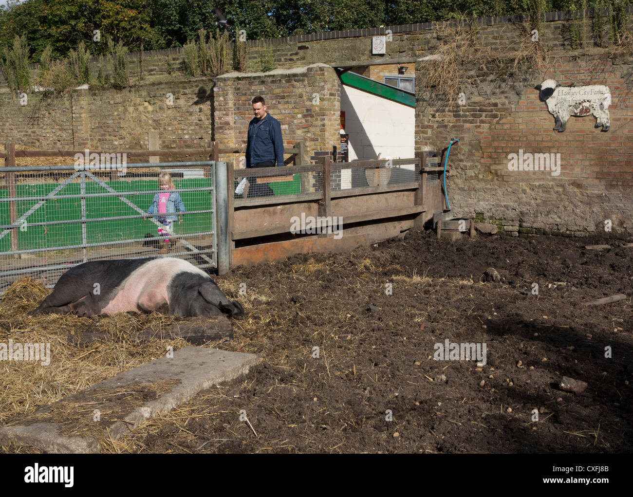 Hackney city farm child hi-res stock photography and images - Alamy