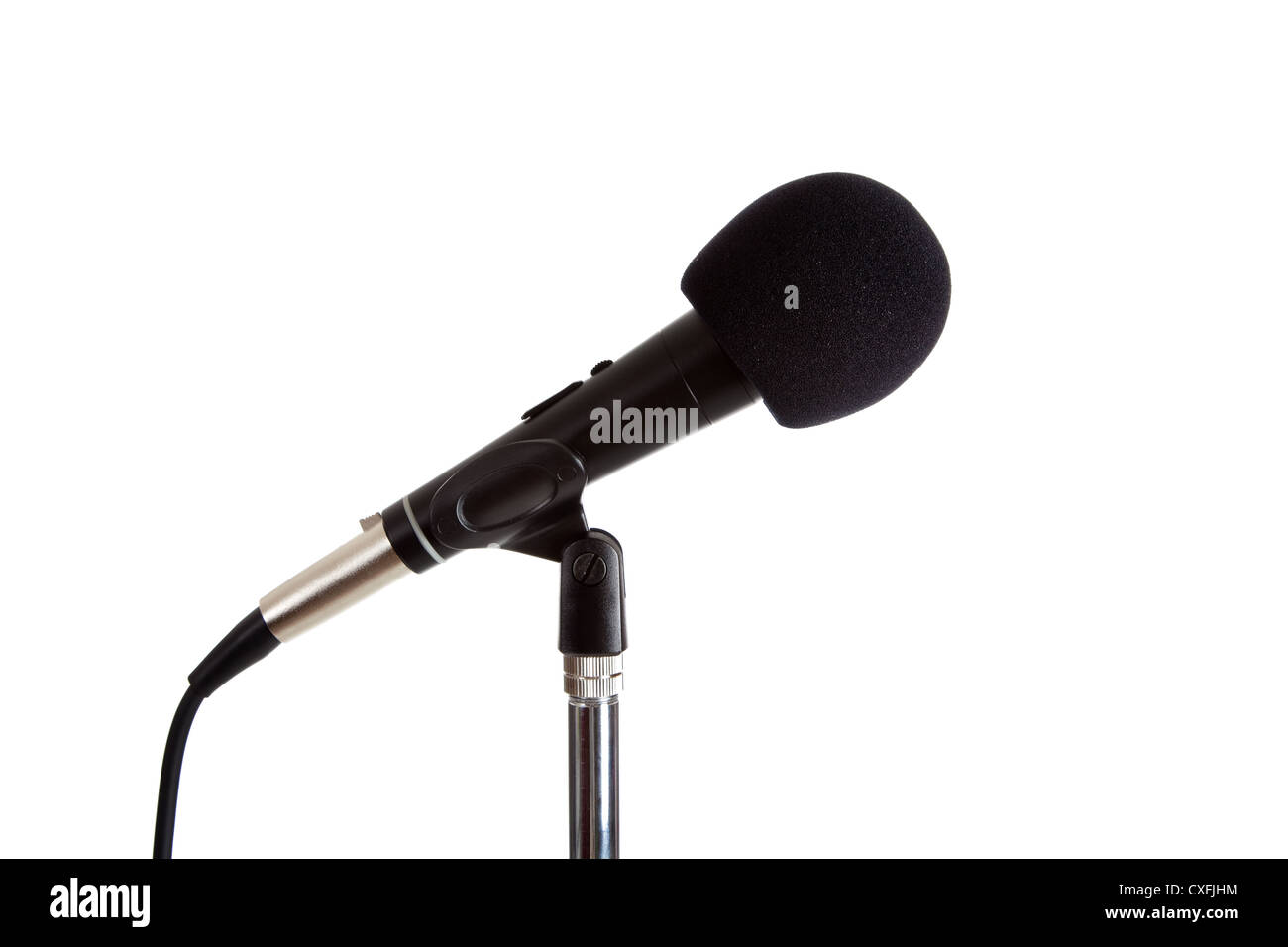 Vintage microphone stage Cut Out Stock Images & Pictures - Alamy