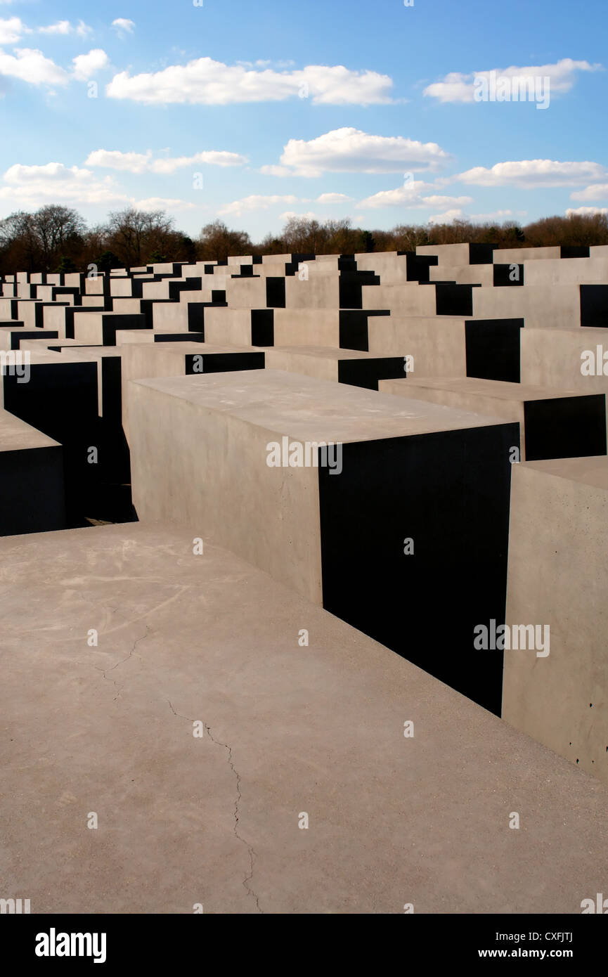 The Holocaust monument in Berlin, Germany (consist of 2711 concrete ...