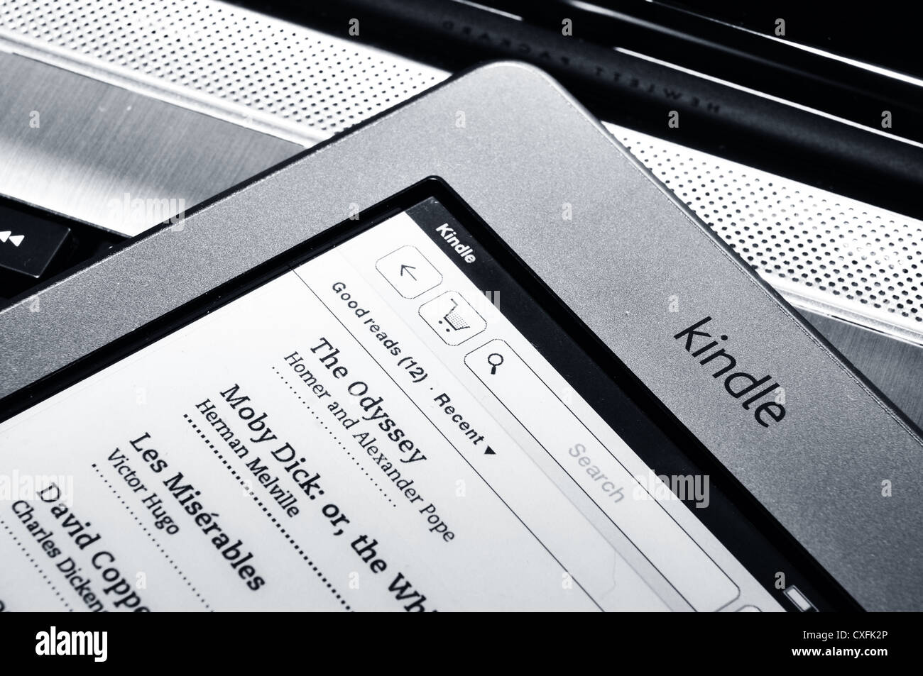 London, UK - 19 June, 2012: Amazon Kindle detail. The Amazon Kindle is ...