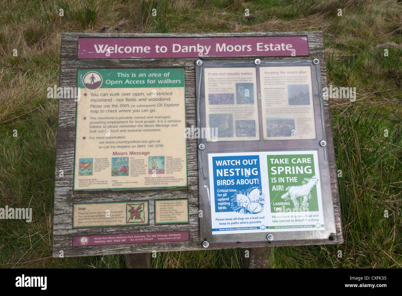 Danby Moors Estate, Rosedale, North Yorkshire, England, UK Stock Photo ...