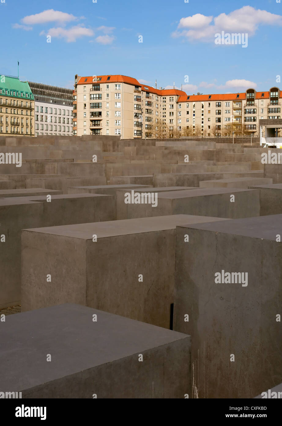 The Holocaust monument in Berlin, Germany (consist of 2711 concrete ...